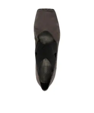 UMA WANG Square-toe Ballet Flats With Crisscross Laces
