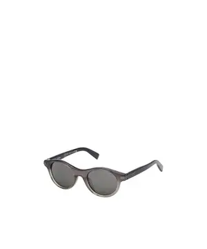 Zegna Oval Frame Sunglasses - Gray
