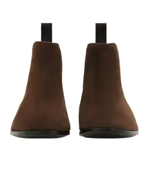 FERRAGAMO Suede Chelsea Boots