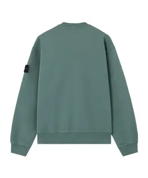 Stone Island Logo Patch Long-sleeved Sweatshirt