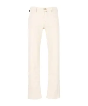 Jacob Cohen Straight-leg Casual Trousers - White