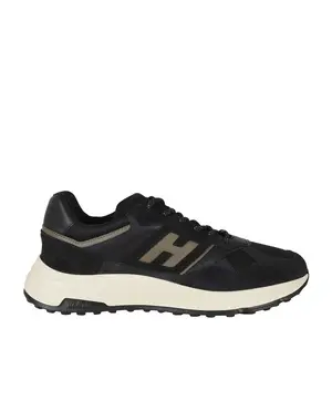 Hogan Round Toe Lace-up Sneakers