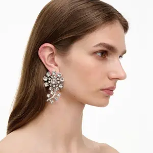 SELF-PORTRAIT Flower Crystal Earrings