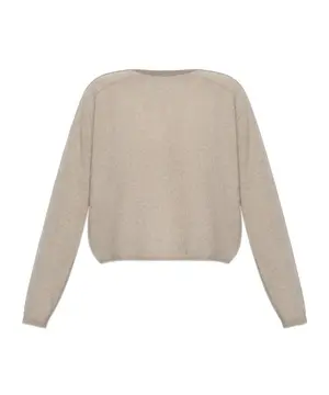 LISA YANG Lexia Cropped Sweater - Beige