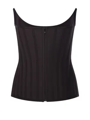 Giuseppe Di Morabito Sleeveless Top With Back Zipper - Brown
