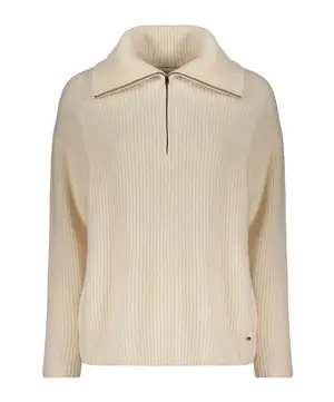 Herno Half-zip Knit Sweater - Beige