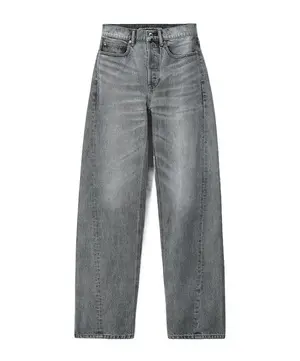 Alexander Wang Faded Wide-leg Jeans - Washed Ash