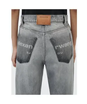 Alexander Wang Faded Wide-leg Jeans - Washed Ash