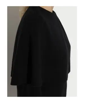 LISA YANG Jaylani Cape-overlay Knitted Sweater