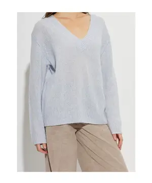 LISA YANG Leona V-neck Knitted Sweater