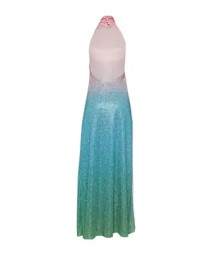 Oseree Ombré Halterneck Maxi Gown