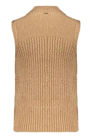 Herno Ribbed Sleeveless Knit Top
