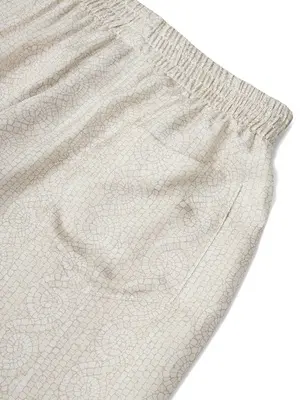 Versace Printed Silk Twill Shorts