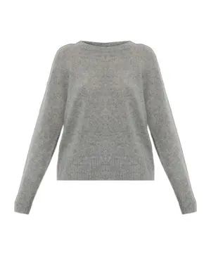 LISA YANG Lova Crew Neck Knitted Sweater - Grey