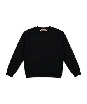 N.21 Long Sleeve Sweatshirt With Rhinestone Logo