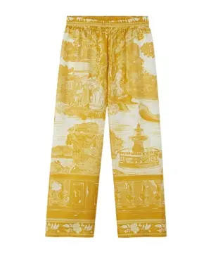 Versace The Grotto Gold Fluid Trousers - No