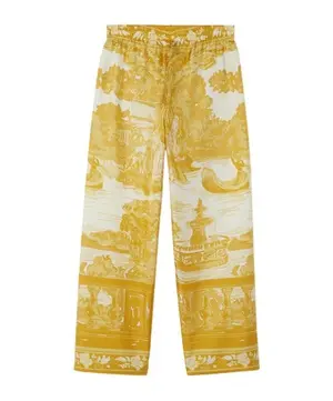 Versace The Grotto Gold Fluid Trousers