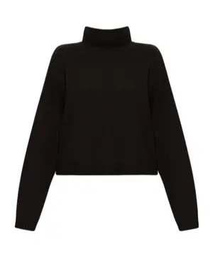 LISA YANG Zerlina Boxy Turtleneck Knitted Sweater