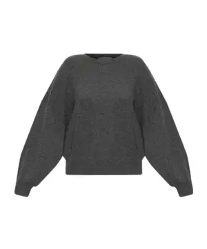 LISA YANG Veira Relaxed Knitted Sweater - Graphite
