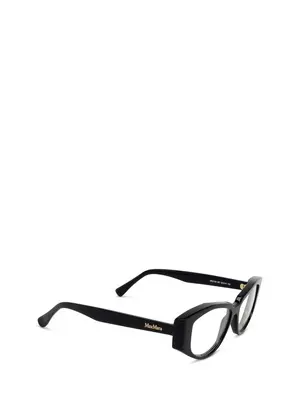 Max Mara Irregular Frame Eyeglasses - Black