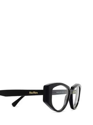 Max Mara Irregular Frame Eyeglasses - Black