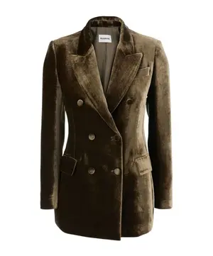 P.a.r.o.s.h Double-breasted Velvet Blazer