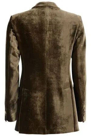 P.a.r.o.s.h Double-breasted Velvet Blazer