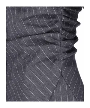 DONDUP Buttoned Striped Shirt Dress