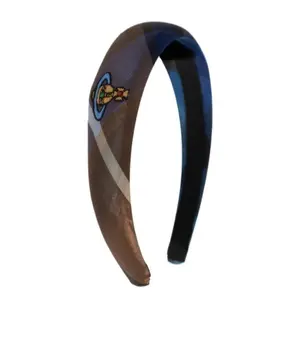 VIVIENNE WESTWOOD Orb Saturn Headband - Blue