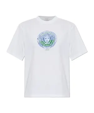 Versace Logo-printed Crewneck T-shirt