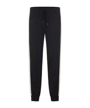 MAISON MARGIELA Side Striped Drawstring Track Pants - Black
