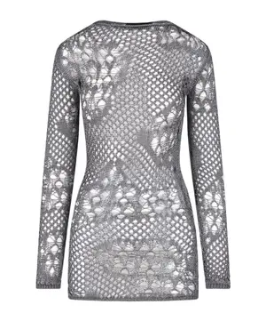 DONDUP Crochet Distressed Dress