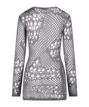 DONDUP Crochet Distressed Dress