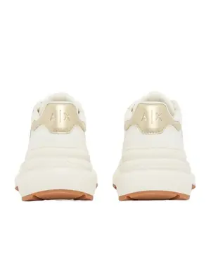 Armani Exchange Low Top Sneakers With Metallic Details