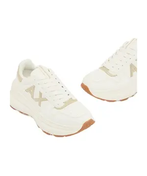 Armani Exchange Low Top Sneakers With Metallic Details
