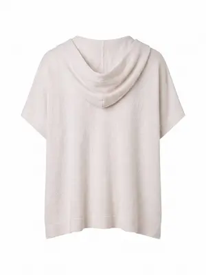 Peserico Short-sleeve V-neck Hoodie With Drawstring