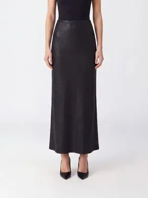 Elisabetta Franchi Textured Long Skirt - No
