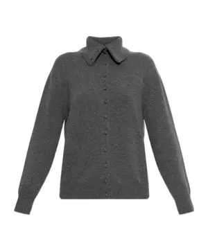 LISA YANG Denie Button-up Knitted Sweater