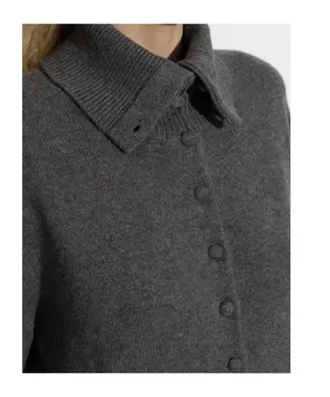 LISA YANG Denie Button-up Knitted Sweater