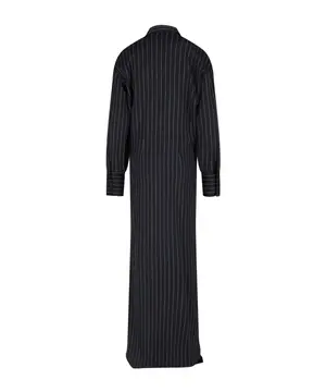 DONDUP Erotica Striped Maxi Shirt Dress