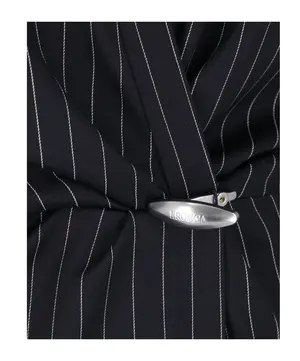 DONDUP Erotica Striped Maxi Shirt Dress