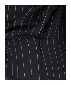 DONDUP Erotica Striped Maxi Shirt Dress