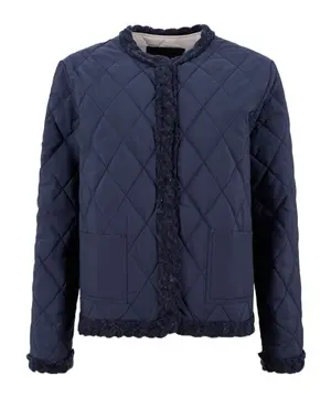 Fabiana Filippi Quilted Crew-neck Casual Jacket