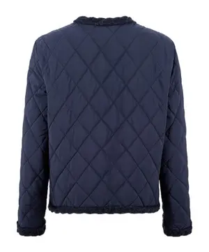Fabiana Filippi Quilted Crew-neck Casual Jacket