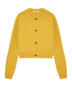 JIL SANDER Blend Crew-neck Cardigan