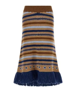 Alanui Striped Skirt - Multi-color