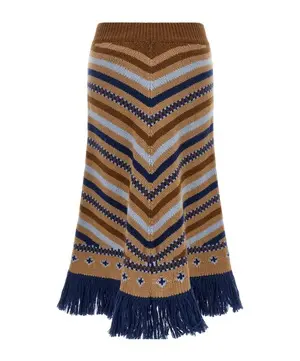Alanui Striped Skirt
