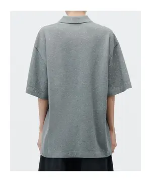 Alexander Wang Embellished Short-sleeved Polo Shirt