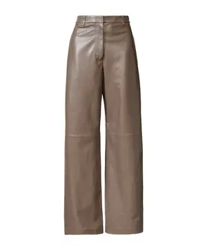Fabiana Filippi Straight-leg Leather Trousers