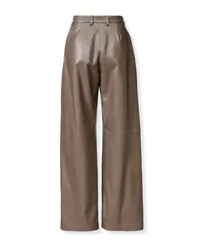 Fabiana Filippi Straight-leg Leather Trousers